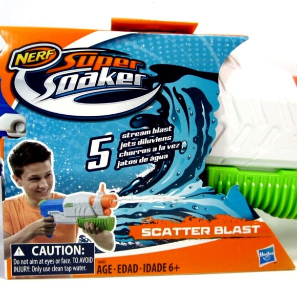 Nerf | Toys | Hasbro Nerf Super Soaker Scatter Blast 5 Stream Blast ...